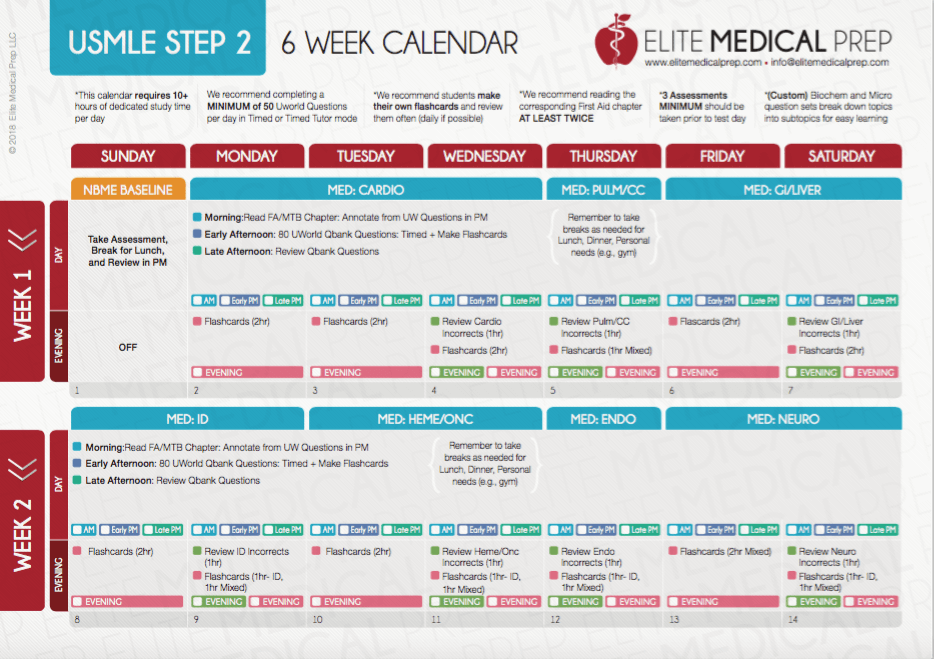 Usmle Step 2 Ck Study Schedule Gambaran